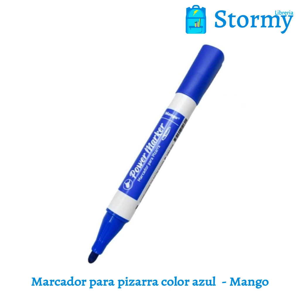 Marcador para pizarra color azul – Mango – Libreria Stormy